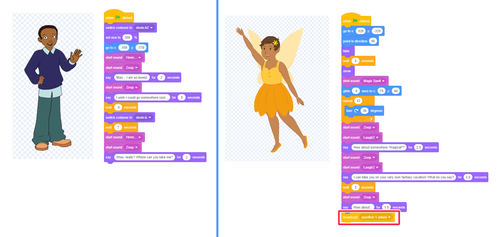 How to Use Scratch to Make a Story | Ask a Question & Answer
